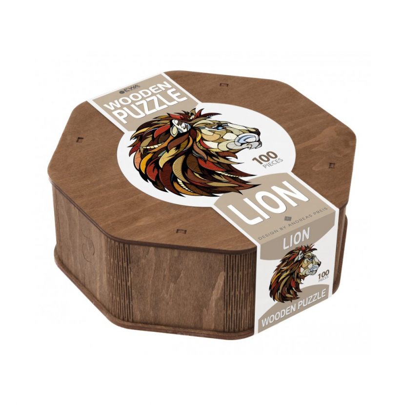 3D dřevěné puzzle EWA Box Lev - Army shop a outdoor vybavení
